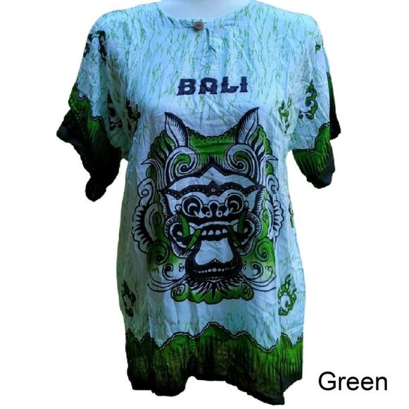 Bali | Swim | Newbali Beach Summer Tshirt 0 Cotton Green Barong | Poshmark